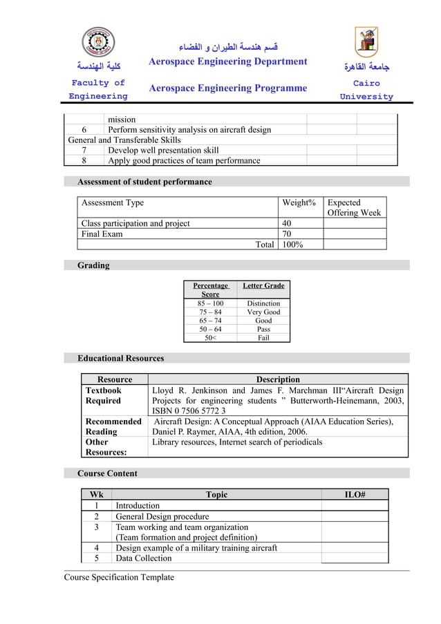 Aer474 Aircraft Design | PDF