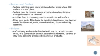 Aerated autoclaved concrete | PPTX