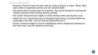 Aerated autoclaved concrete | PPTX