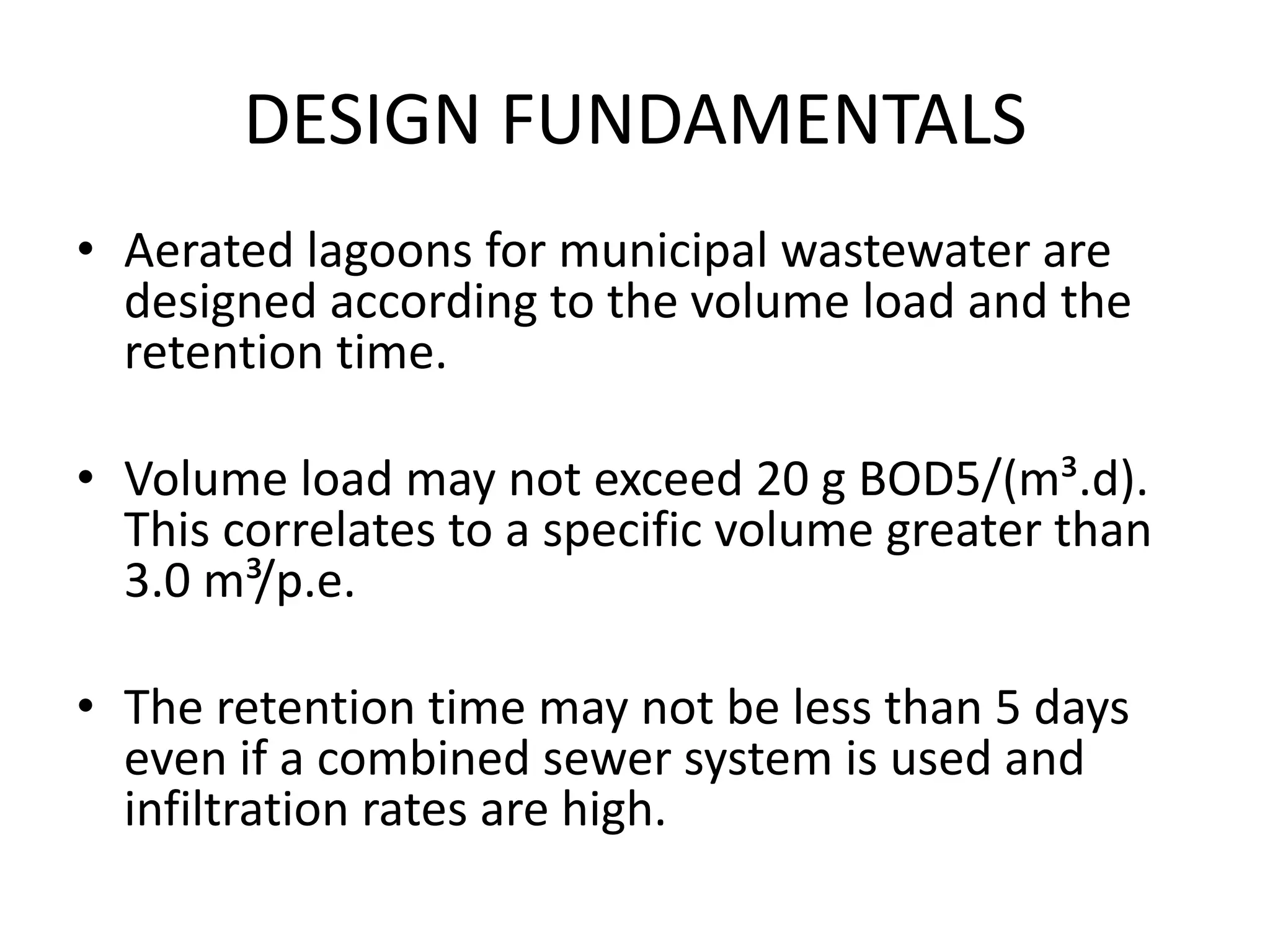 Aerated lagoons | PPTX