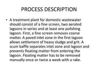 Aerated lagoons | PPTX