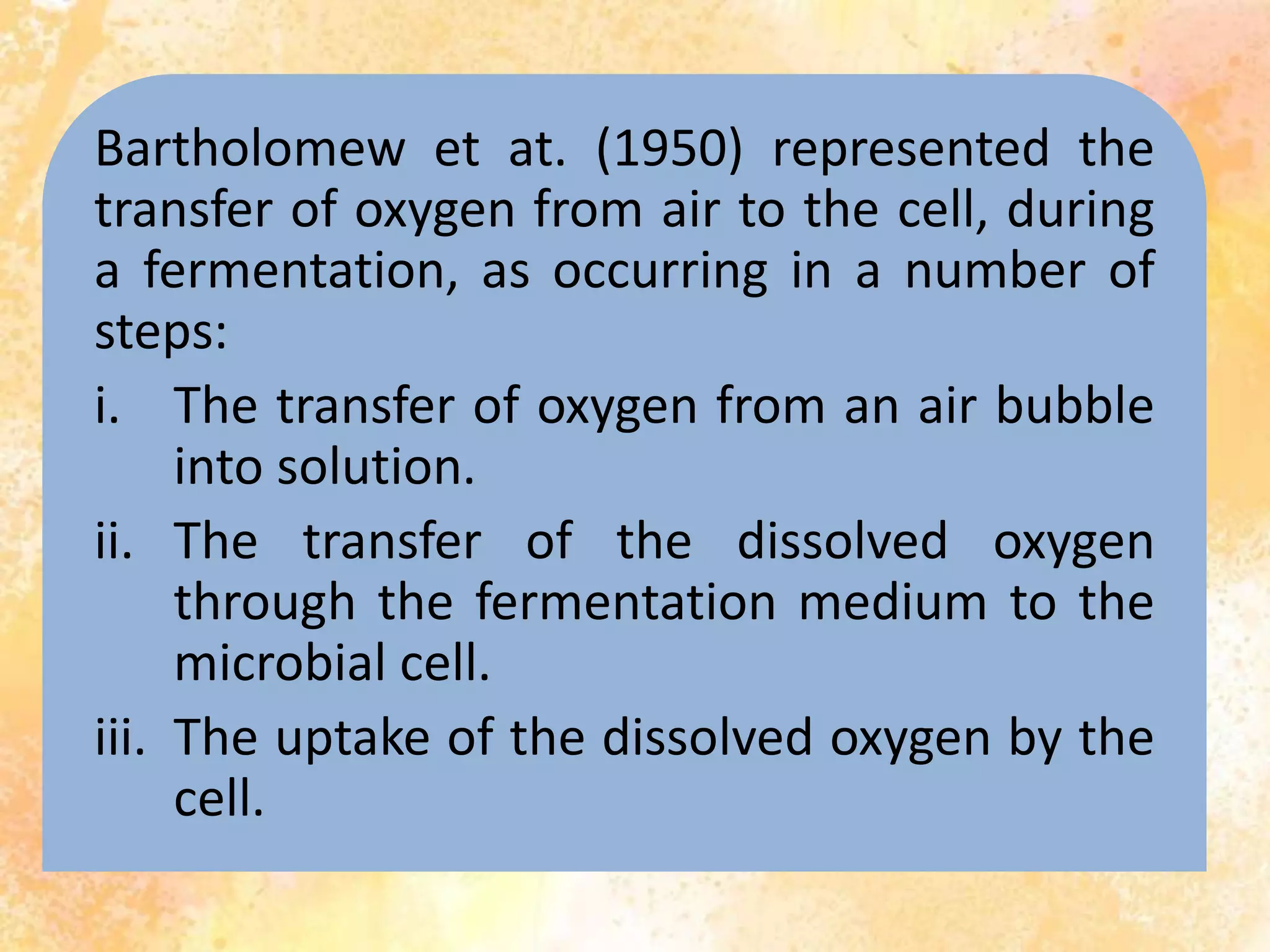 Aeration & agitation in fermentation | PPTX
