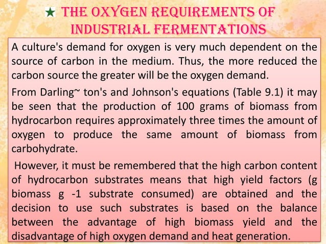 Aeration & agitation in fermentation | PPTX | Chemistry | Science