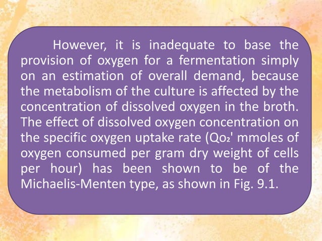 Aeration & agitation in fermentation | PPTX | Chemistry | Science
