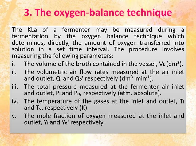 Aeration & agitation in fermentation | PPTX | Chemistry | Science