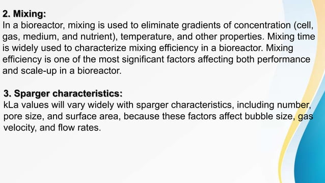 Aeration and agitation | PPTX | Chemistry | Science