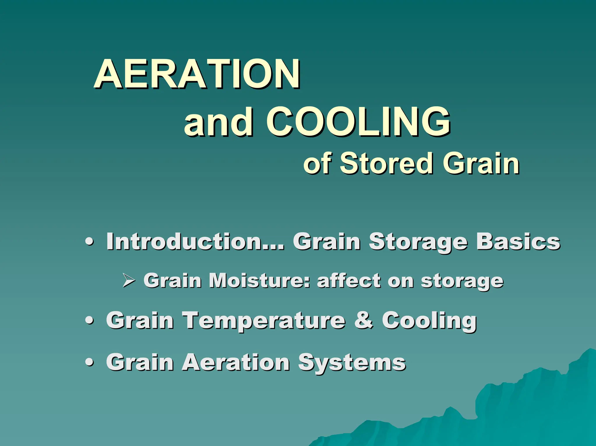 AERATION and Cooling of stored grain.pdf