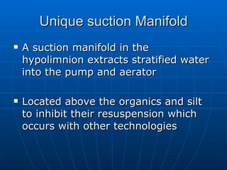 Aeration And Destratification In Governor Bond Lake | PPT