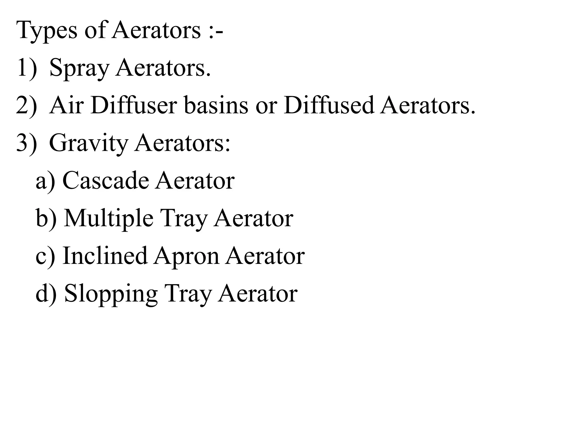 Aeration for Water Treatment.ppt