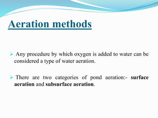 Aeration method | PPT