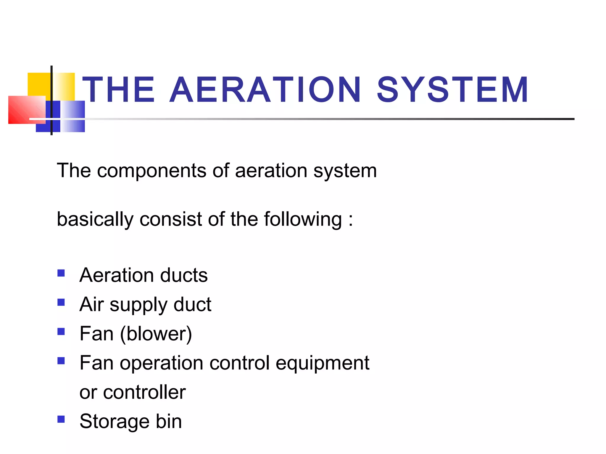 Aeration of storage structures | PPT