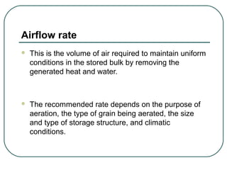 Aeration of storage structures | PPT