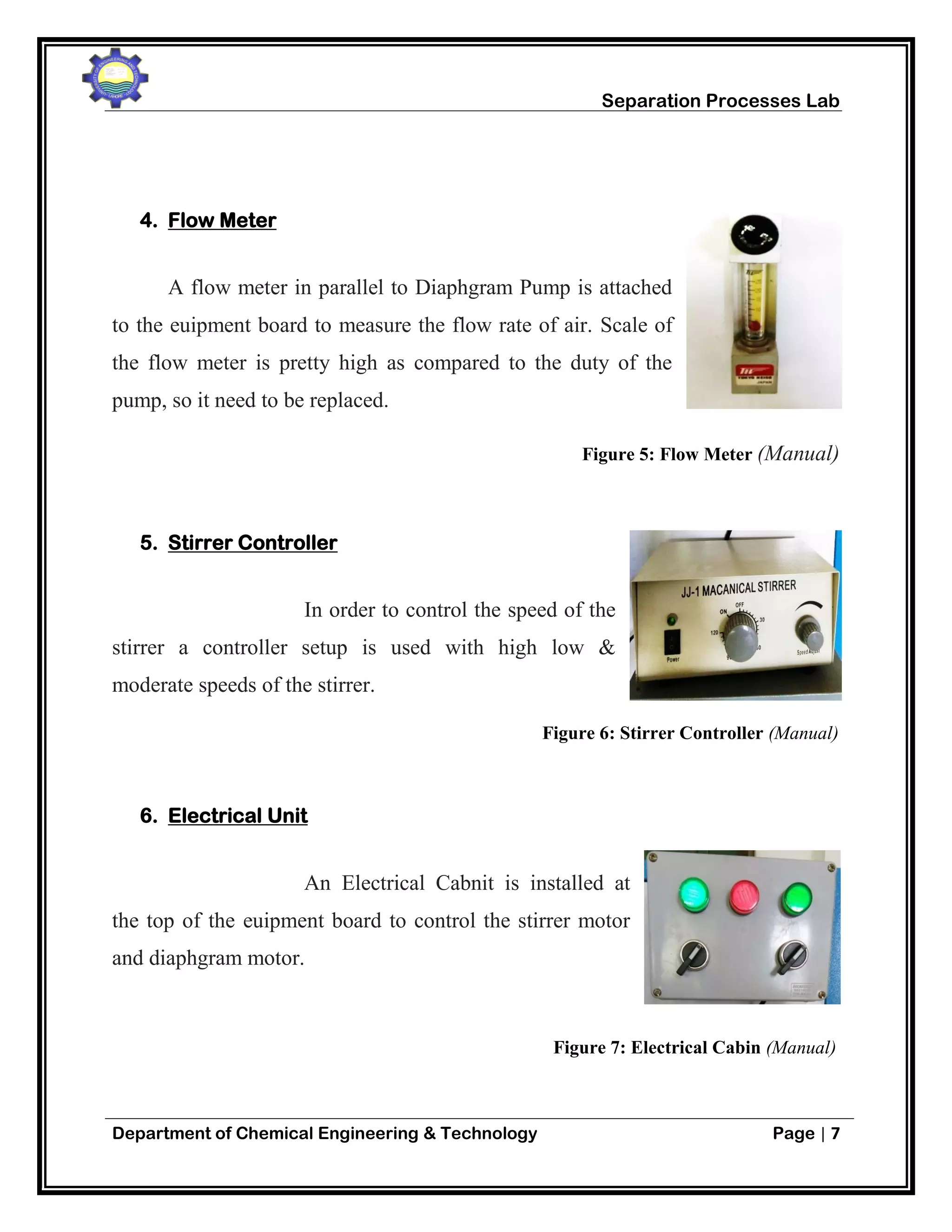 Aeration unit Lab Report(Separation Lab) | PDF