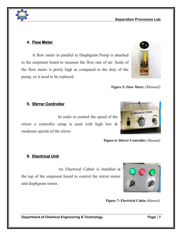 Aeration unit Lab Report(Separation Lab) | PDF | Home Appliances | Home ...