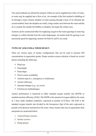 Aerators & Their Design in The Aquaculture Farm and Hatcheries.pdf