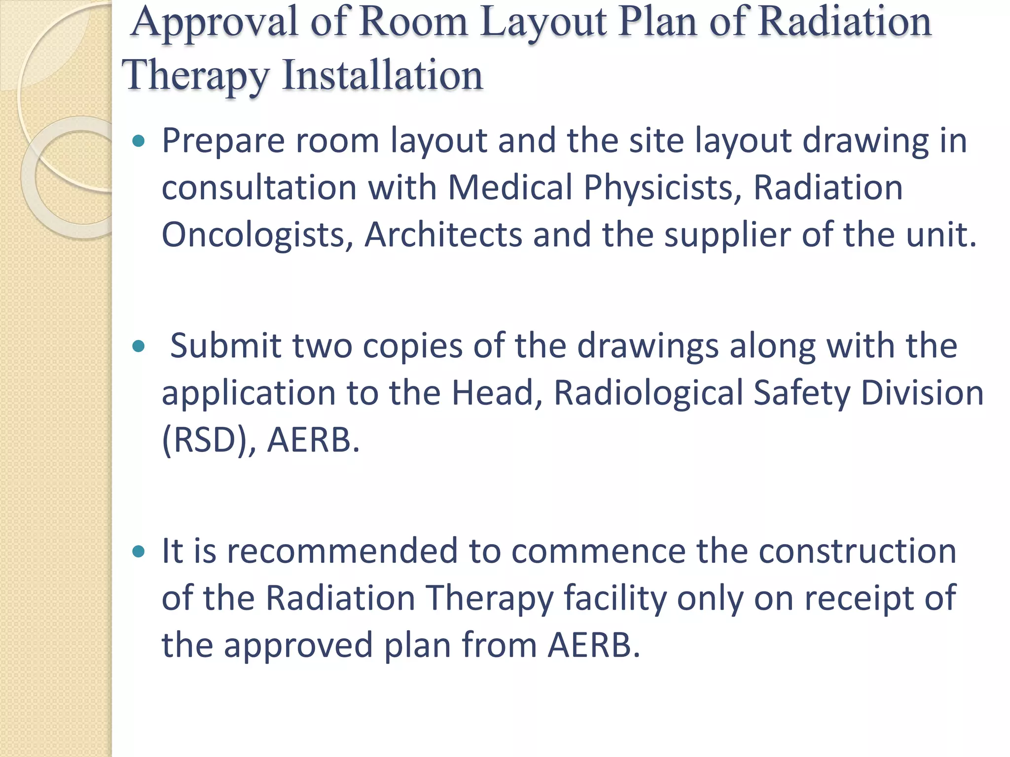 Aerb Guidlines for starting , decommissioning, replacing source and ...