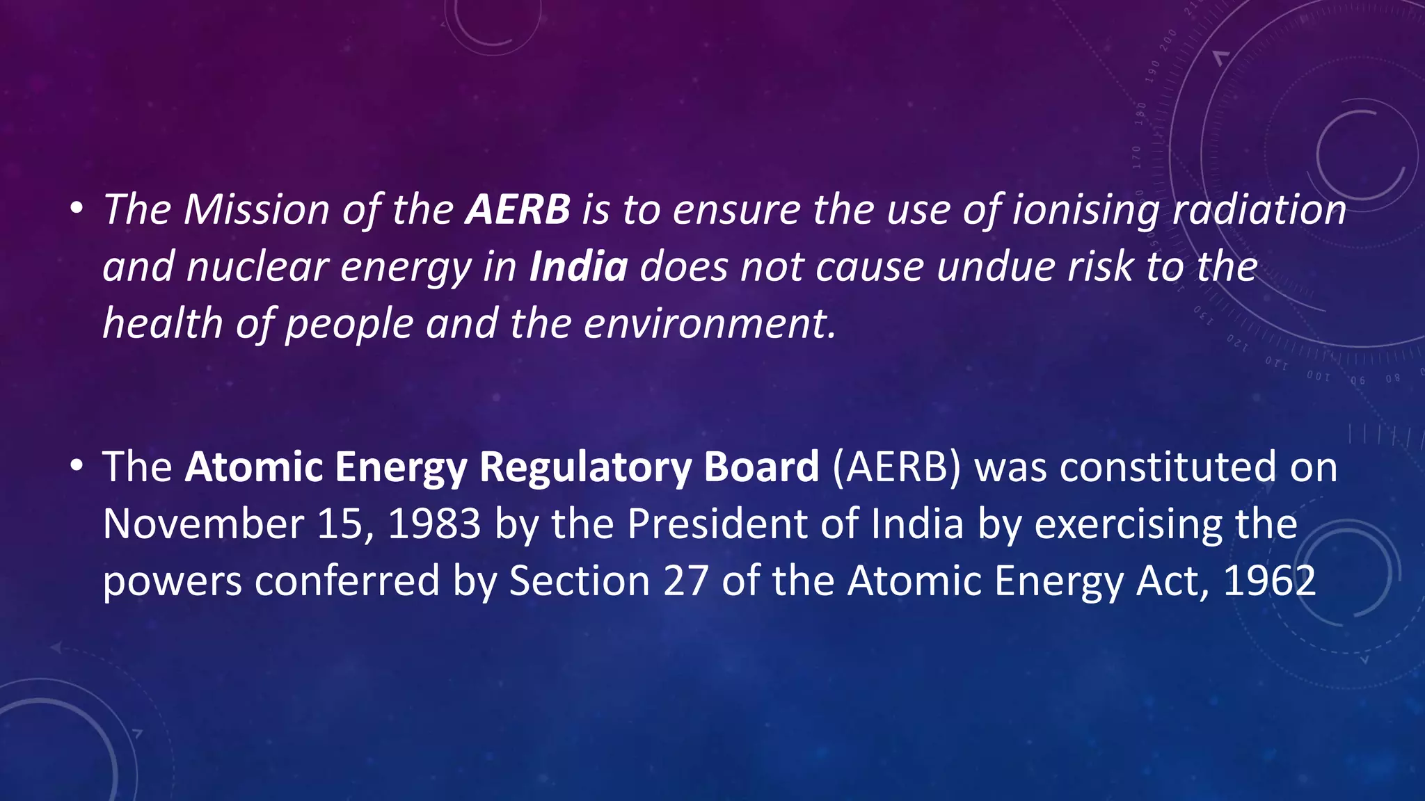 Aerb guidelines for x ray and ct installation | PPTX