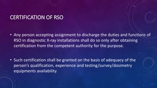 Aerb guidelines for x ray and ct installation | PPTX