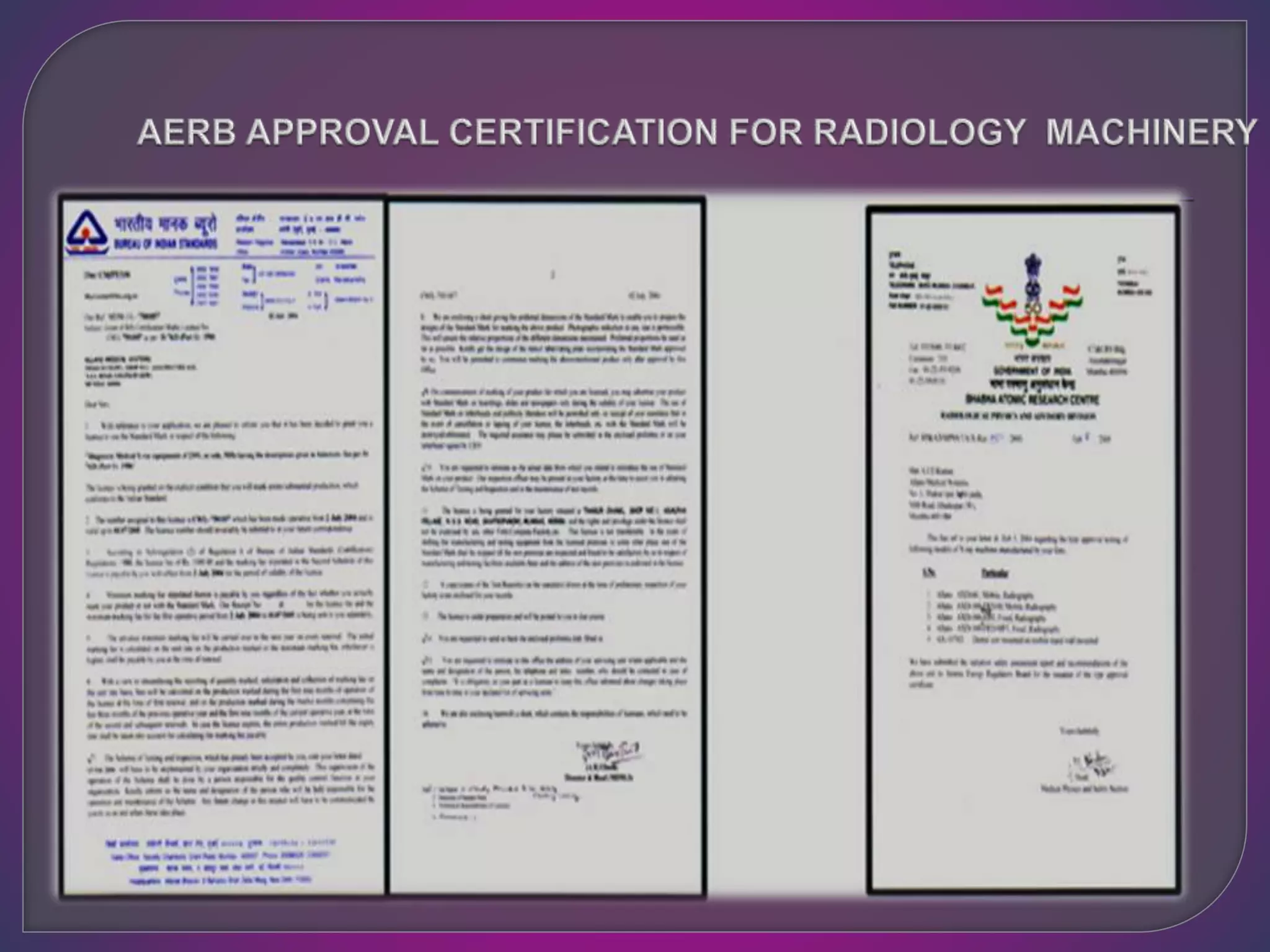 Aerb guidelines for Room installation | PPTX
