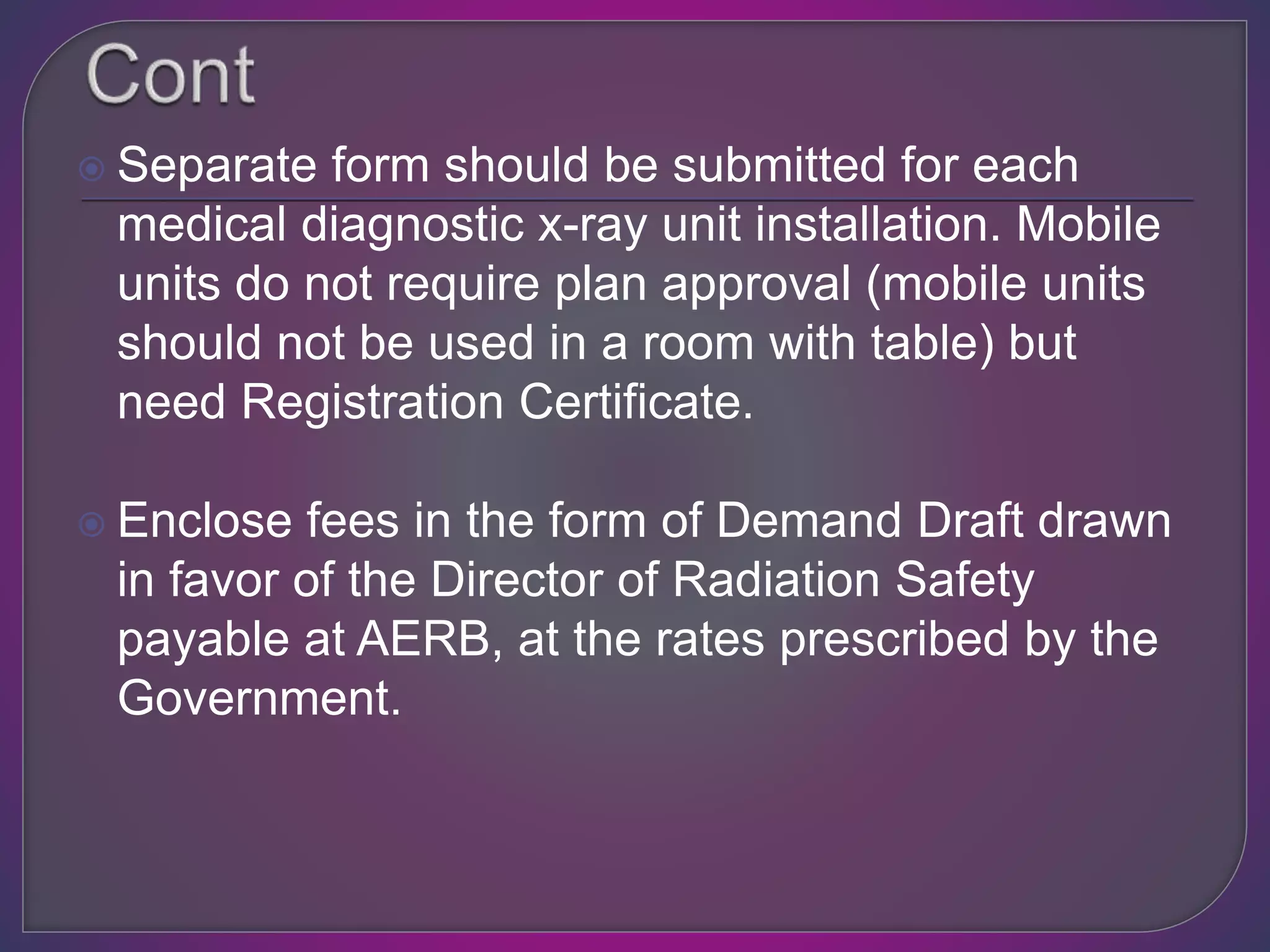 Aerb guidelines for Room installation | PPTX