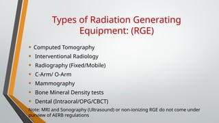AERB GUIDELINES IN RADIATION SAFETY.pptx