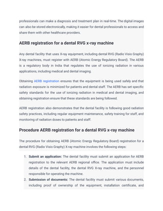 AERB registration for a dental RVG x-ray machine.pdf