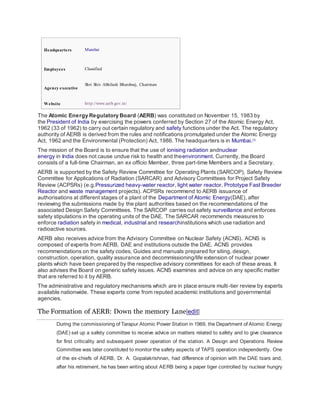 Aerb regulatory board | PDF
