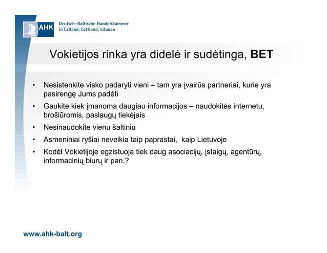 Parodos Vokietijoje – tiesiausias kelias į naujas rinkas | PDF