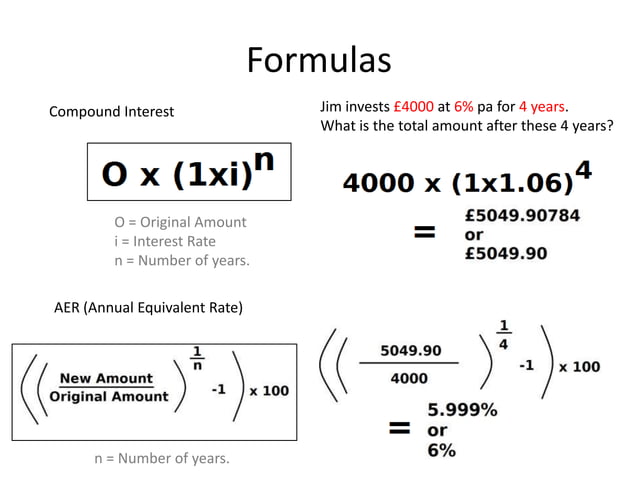 AER & Compound Interest | PPT