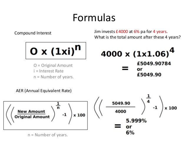 AER & Compound Interest