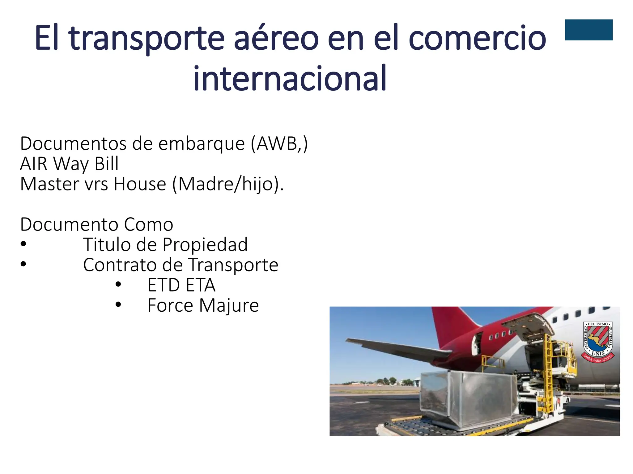 Presentacion de el transporte aereo tipos y manejo de tarifas | PPT