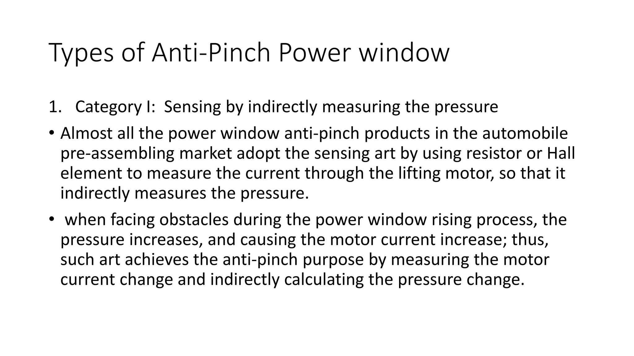 Anti pinch power window | PPTX