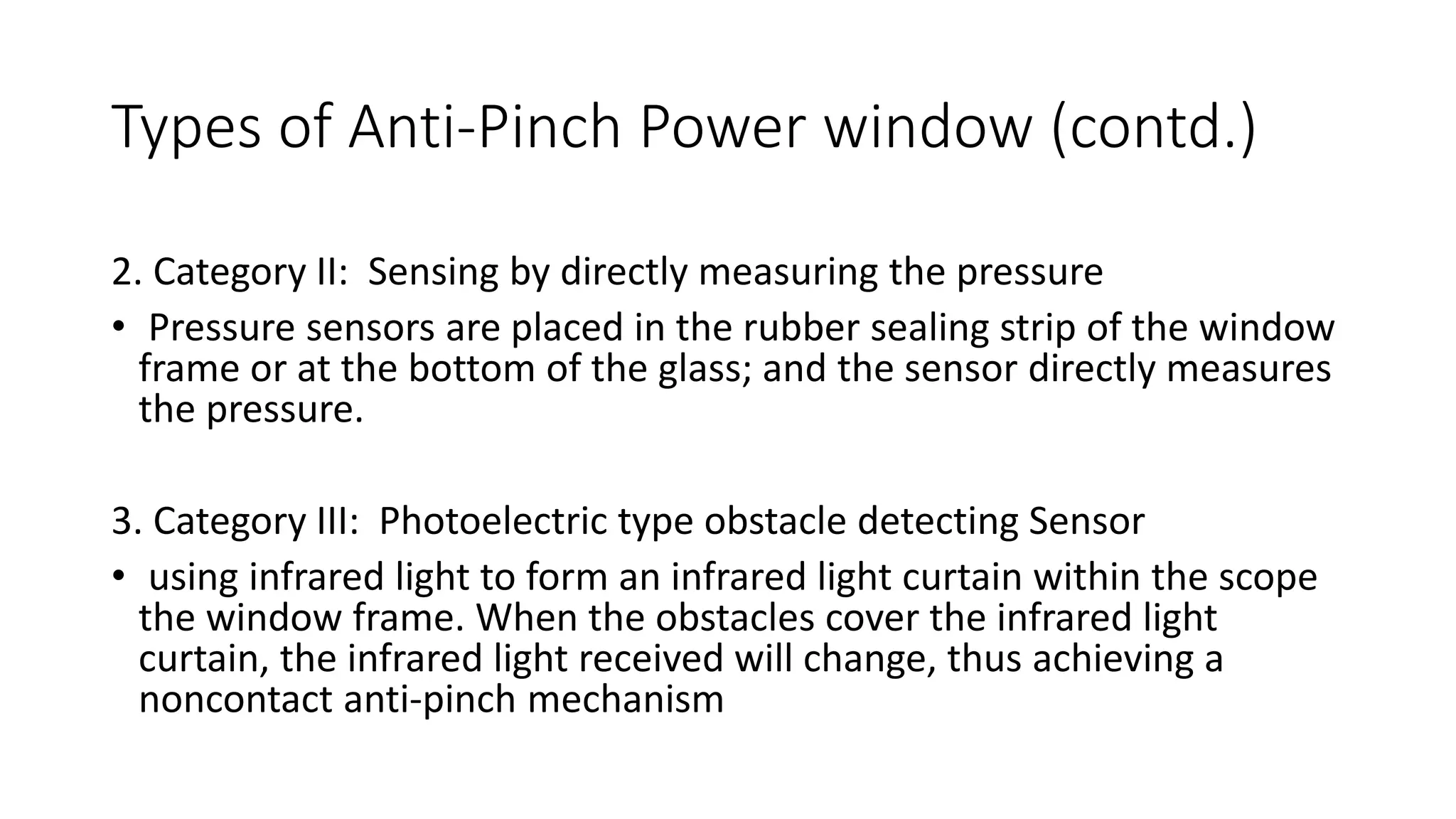 Anti pinch power window | PPTX