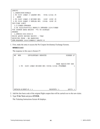 Sabre GDS Reservation system and ticketing | PDF