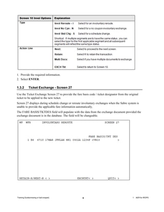 Sabre GDS Reservation system and ticketing | PDF