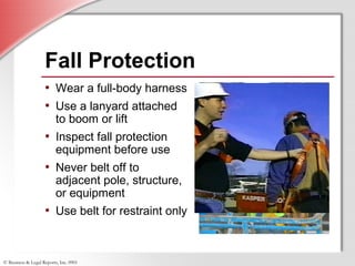 Aerial lift-safety-power point | PPT