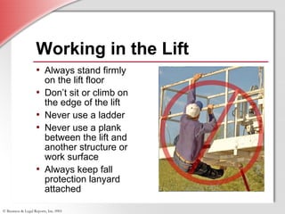 Aerial lift-safety-power point | PPT