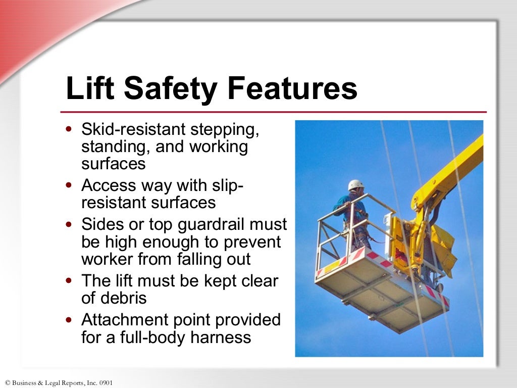 Aerial lift-safety-power point