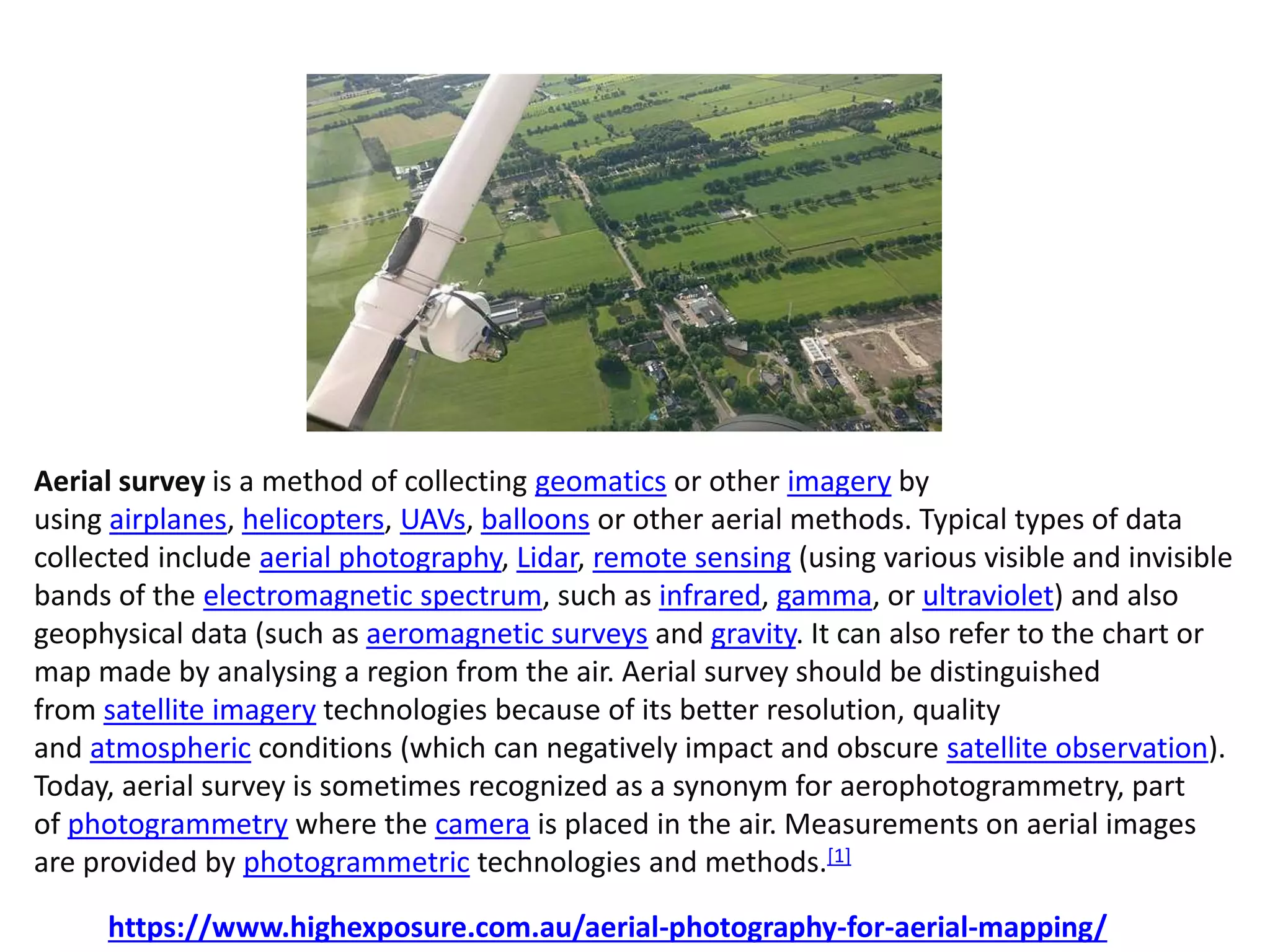Aerial photography-for-aerial-mapping | PPTX