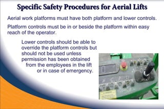 Aerial and scissor lift safety | PPT