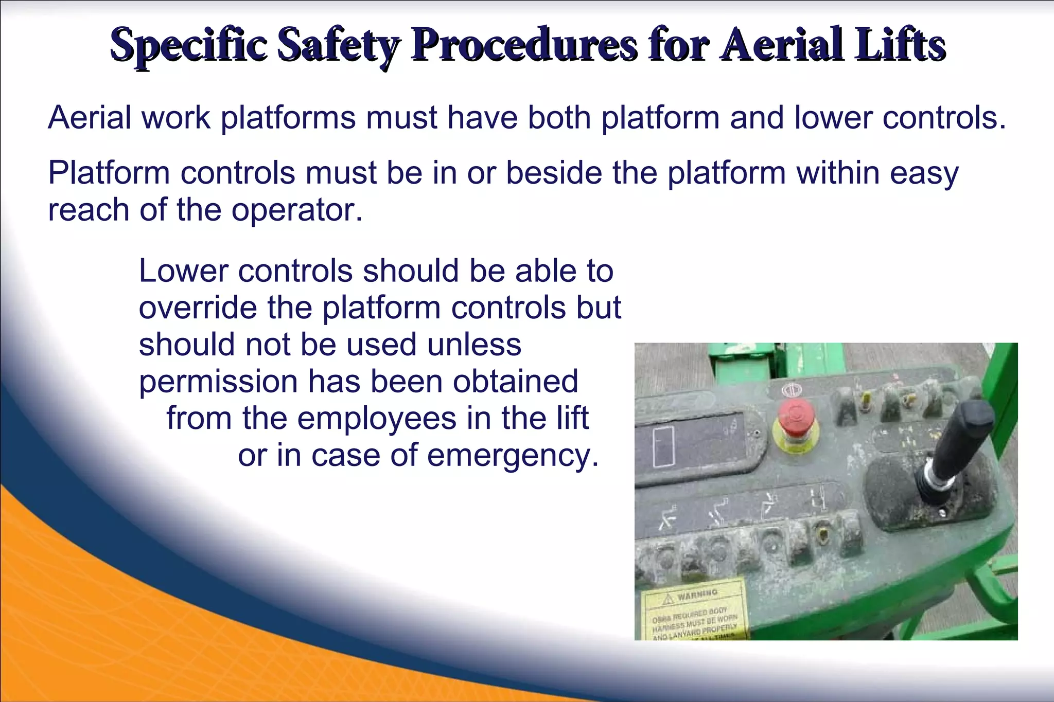Aerial and scissor lift safety 2 | PPT