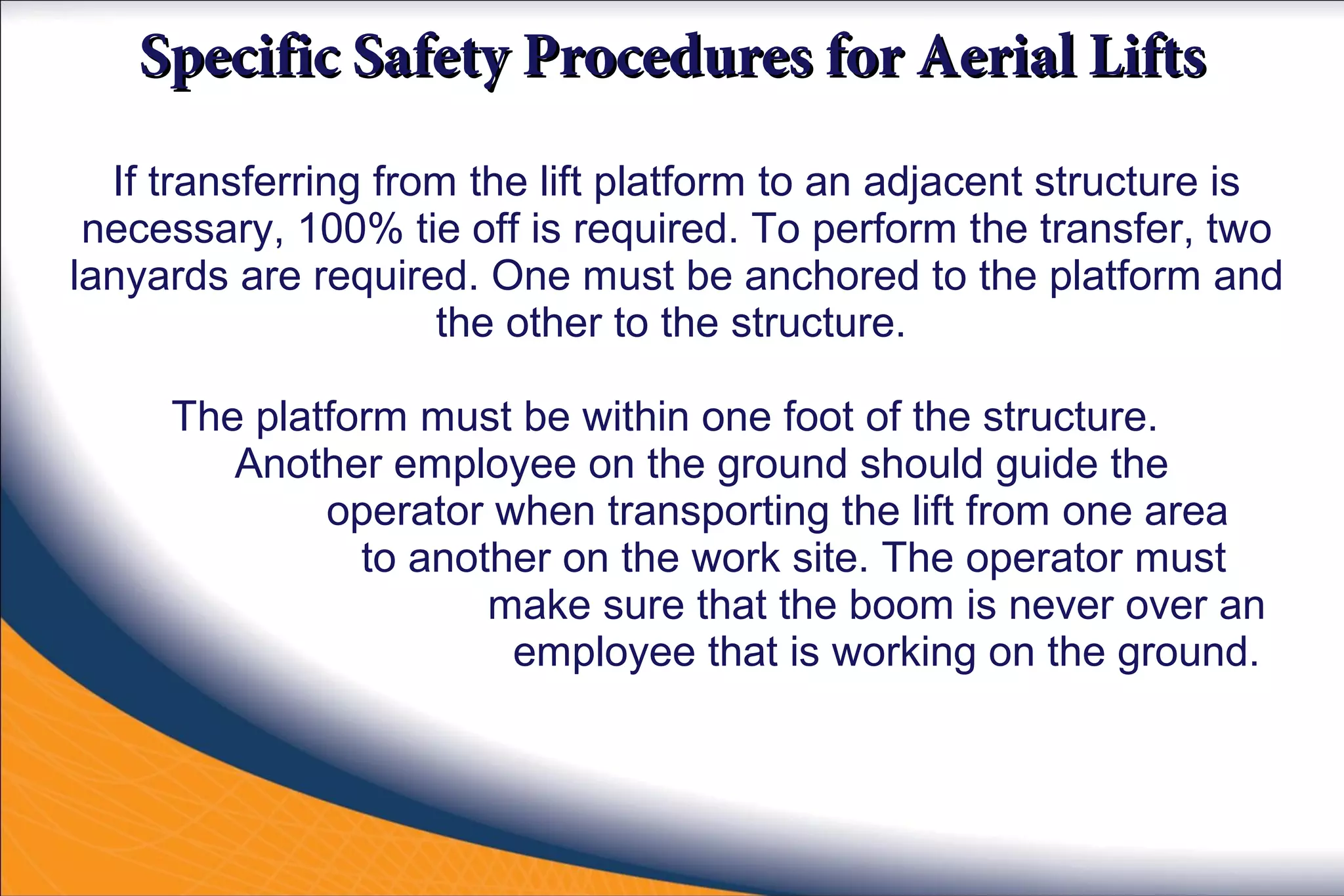 Aerial and scissor lift safety 2 | PPT