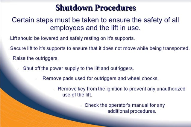 Aerial and scissor lift safety 2 | PPT