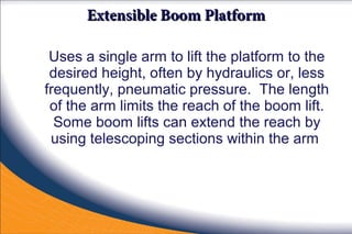 Aerial and scissor lift safety 2 | PPT