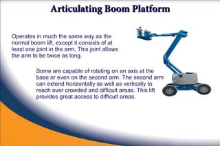 Aerial and scissor lift safety 2 | PPT