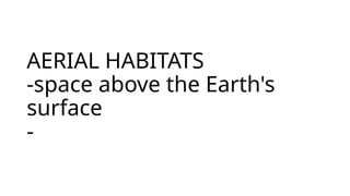 AERIAL HABITATS-space above earth's surface.pptx