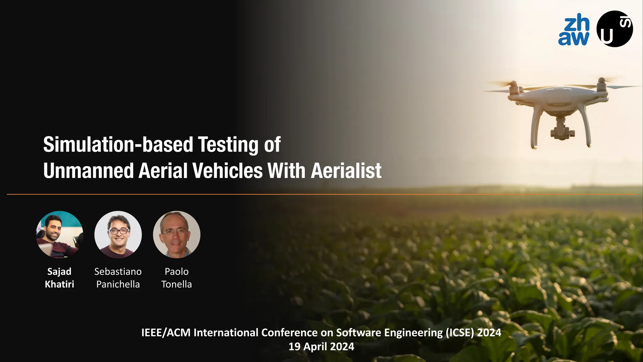 Simulation-based Testing of Unmanned Aerial Vehicles with Aerialist | PPT