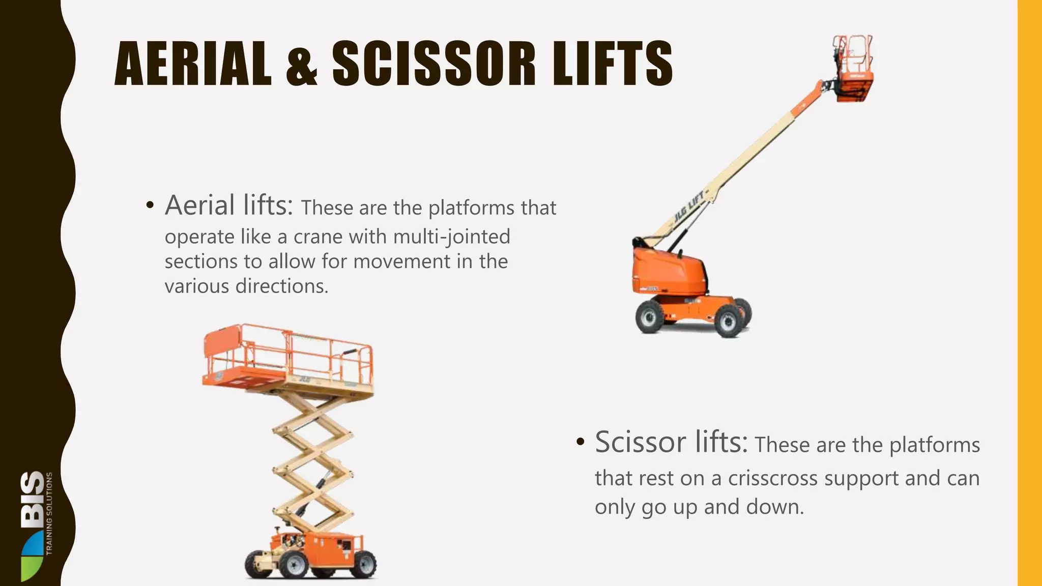 Aerial and Scissor Lifts | PPTX