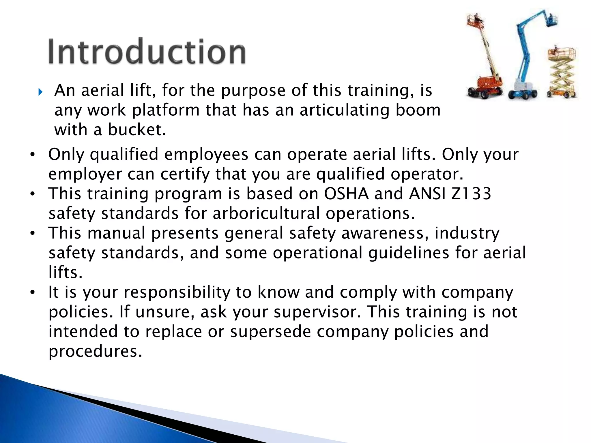 Aerial Lift Safety | PPTX