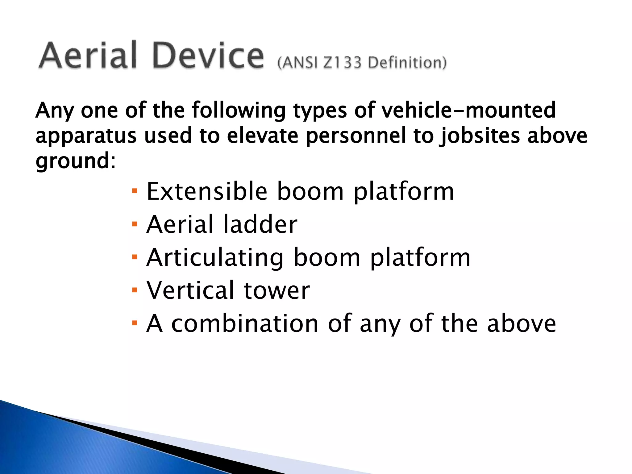 Aerial Lift Safety | PPTX